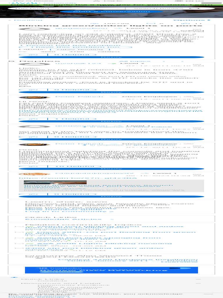 Blinking Greenamber Lights On Ports - Cisco Comm | PDF | Routing ...
