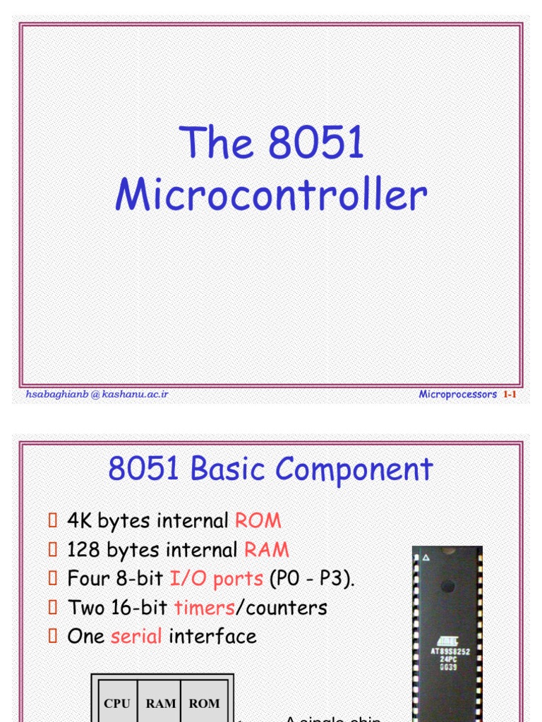8051 | PDF | Embedded System | Microcontroller