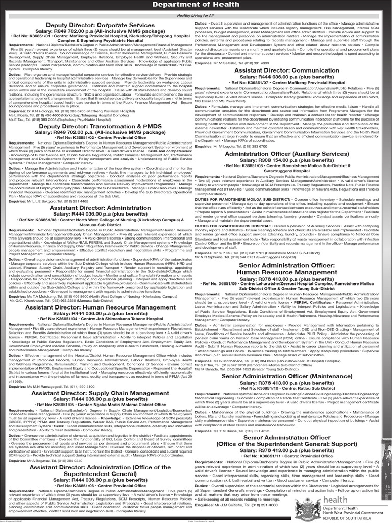 K36851 LOCAL Advert - Final | PDF | Nursing | Human Resource Management