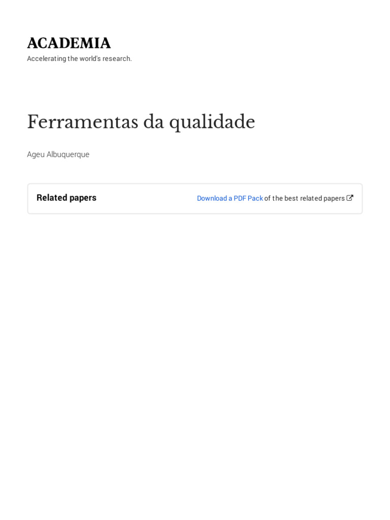 Quality Tools for Researchers | PDF