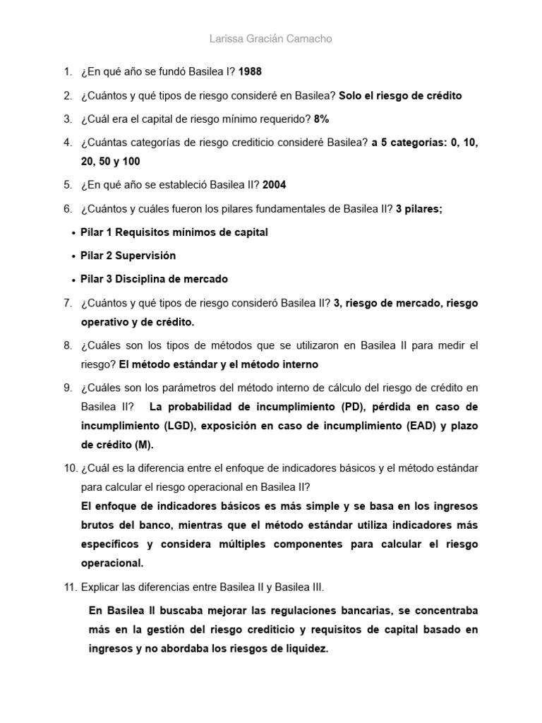 Guía de Basilea I, II y III | PDF | Basilea Ii | Basilea Iii
