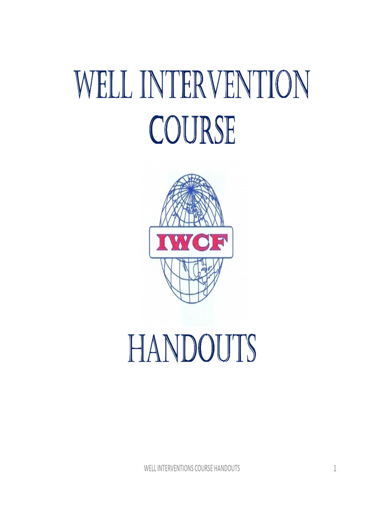 OGS IWCF modified presentation final | PDF | Casing (Borehole) | Pressure