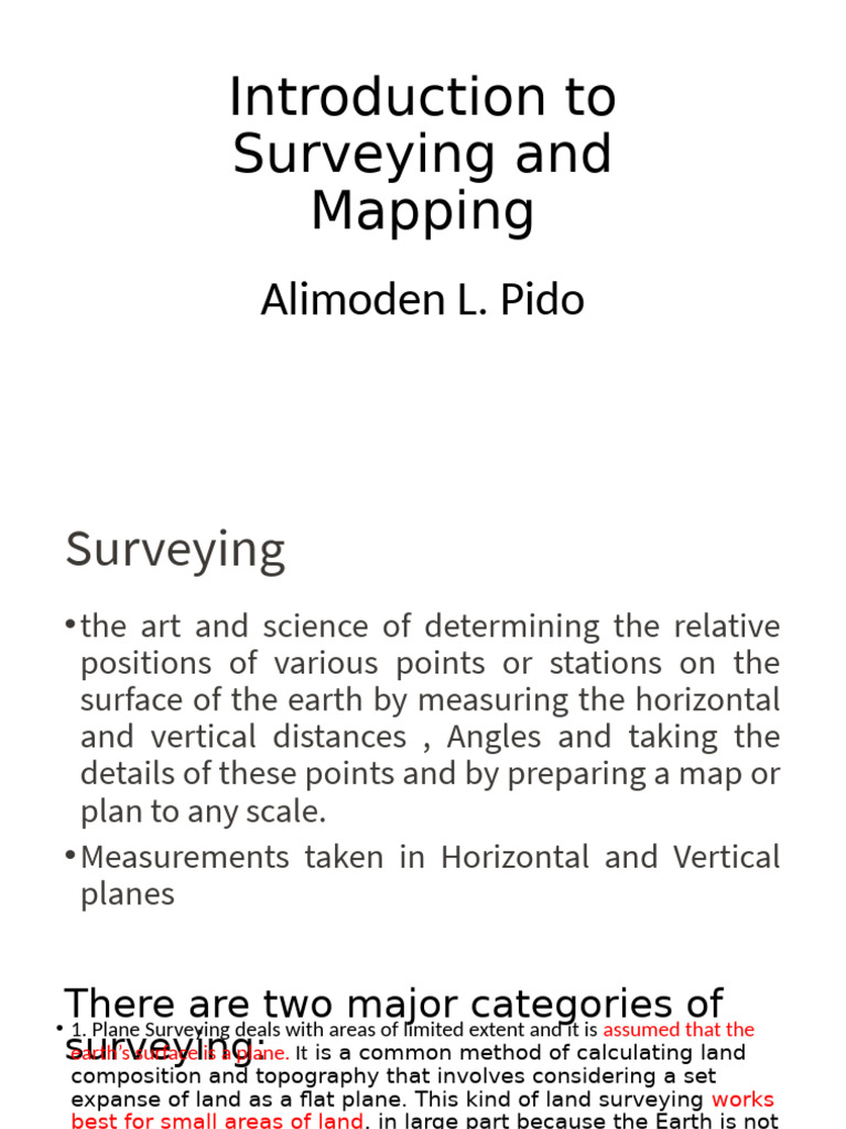 Intro to Surveying Lecture [Autosaved] | PDF | Surveying | Significant Figures