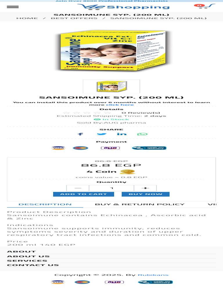 4e Shopping Sansoimune Syp. (200 ML) | PDF