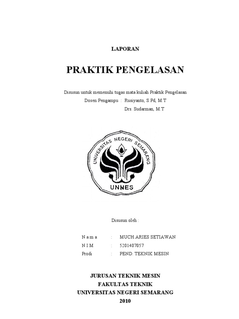 Laporan Praktek Pengelasan | PDF