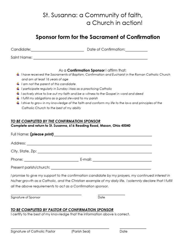 Sponsor Form | PDF