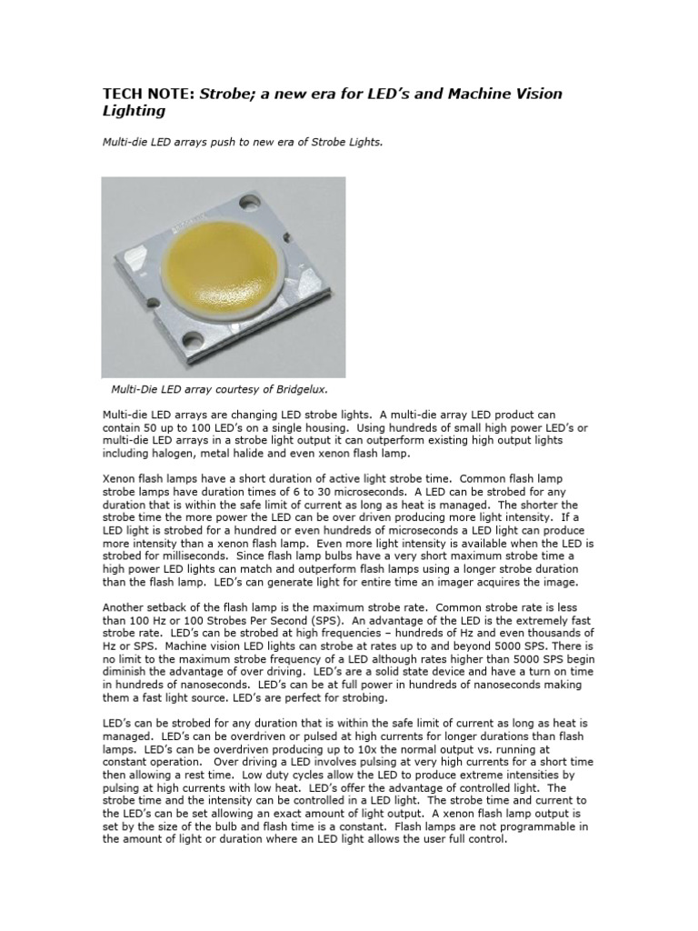 Strobe101 LED Vs Flash-Lamp Draft2-2 | PDF | Flash (Photography ...