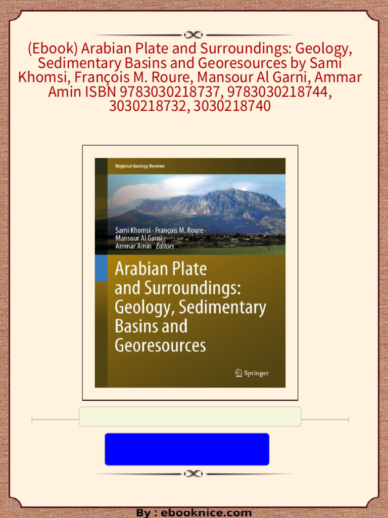Where can buy (Ebook) Arabian Plate and Surroundings: Geology ... Where can buy (Ebook) Arabian Plate and Surroundings: Geology ...
