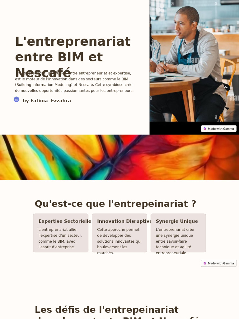 Lentreprenariat Entre BIM Et Nescafe | PDF | Building information ...