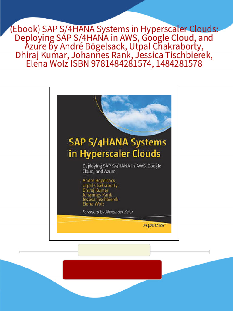 Download ebooks file (Ebook) SAP S/4HANA Systems in Hyperscaler Clouds ... Download ebooks file (Ebook) SAP S/4HANA Systems in Hyperscaler Clouds ...