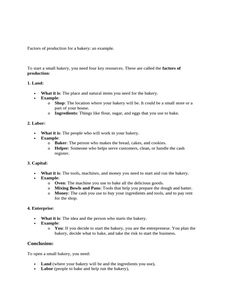 Factors of Production | PDF