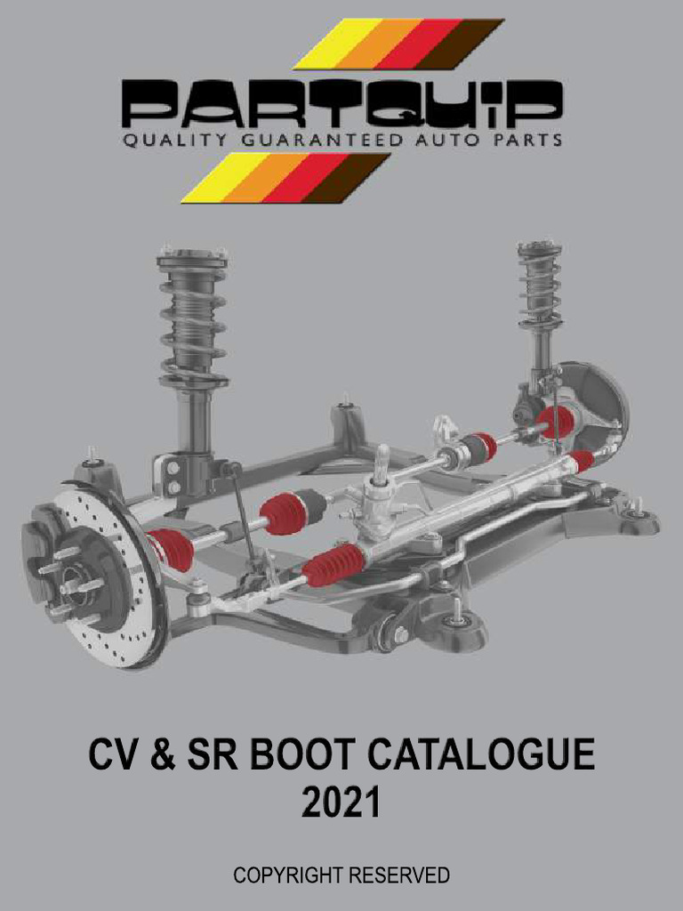 Partquip-cvsrboots-catalogues-230117.CV & SR Boot Catalogue 2021 - April | PDF | Vehicle ...