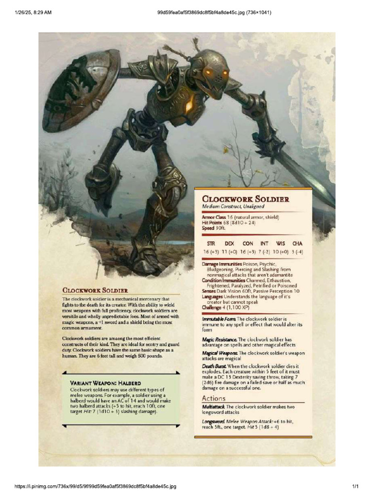 Clockwork Soldier | PDF