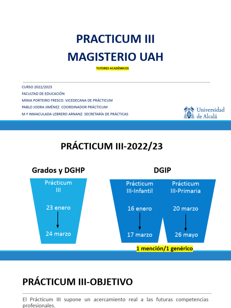 Prácticum III: Guía y Normativa 2023 | PDF | Aprendizaje