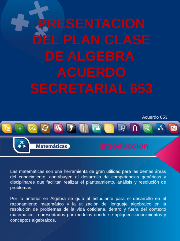 PRESENTACION ALGEBRA MEJORA | PDF | Evaluación | Ecuaciones