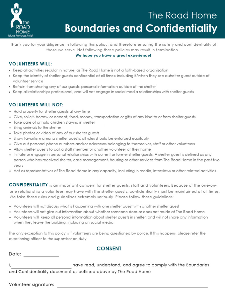 2020 Boundaries and Confidentiality Document | PDF | Confidentiality ...