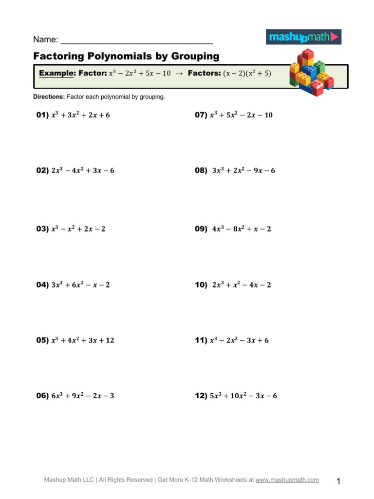Factoring-by-Grouping-A | PDF