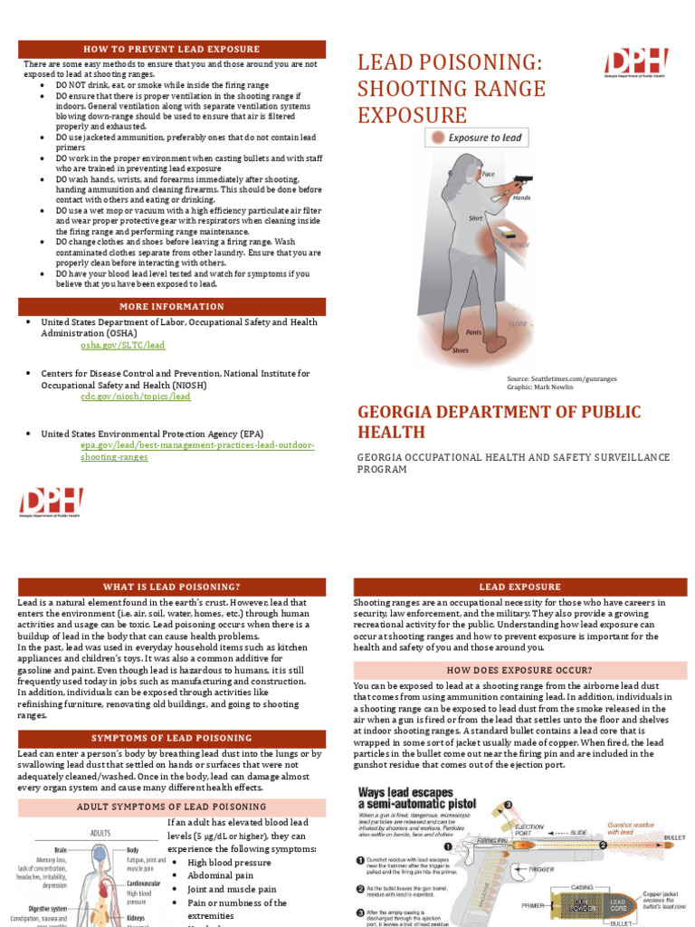 Lead Poisoning Shooting Ranges Gafinal | PDF | Lead | Occupational ...