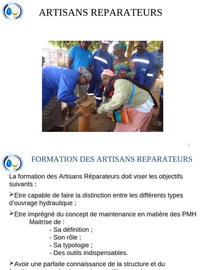 Formation Artisans Réparateurs | PDF | Pompe | Piston