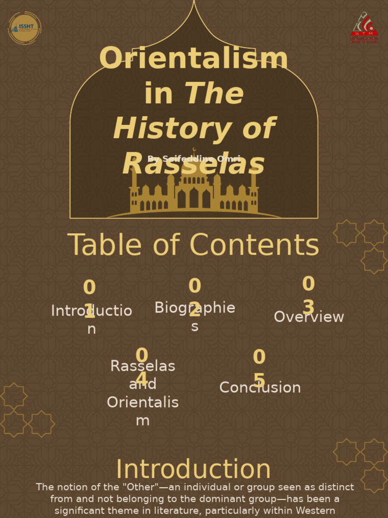 Raselas and Orientalism | PDF