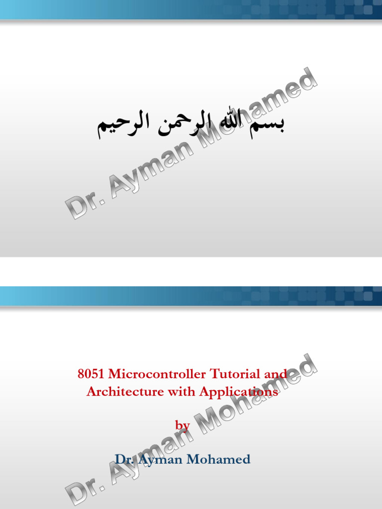 4 8051 Microcontroller Tutorial and Architecture With Applications | PDF | Microcontroller ...