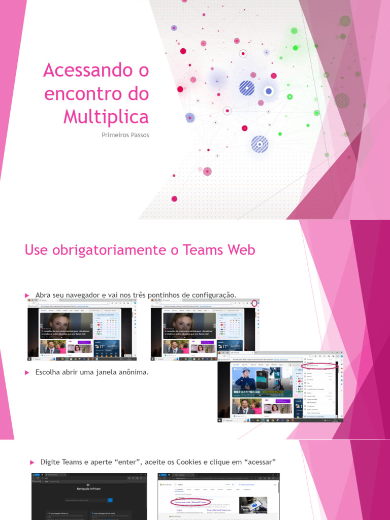 Acessando o Encontro Do Multiplica | PDF