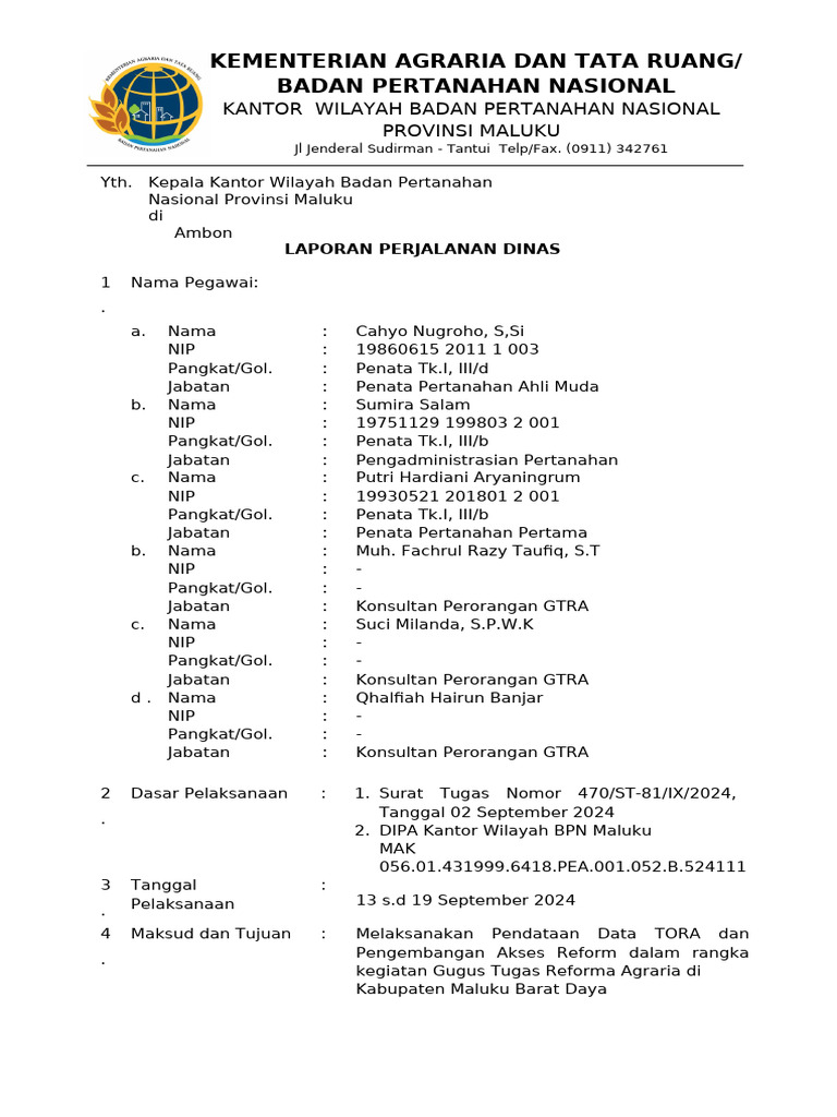 Pendataan Gtra MBD | PDF