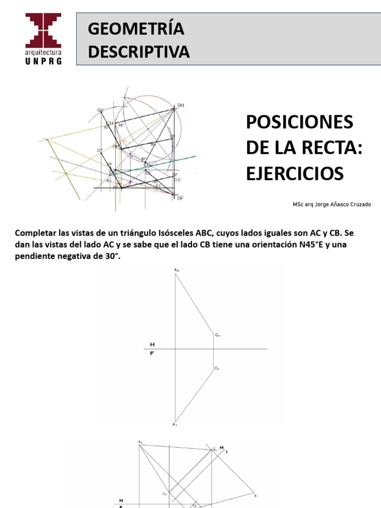 Sesión 10 - Posiciones de La Recta | PDF