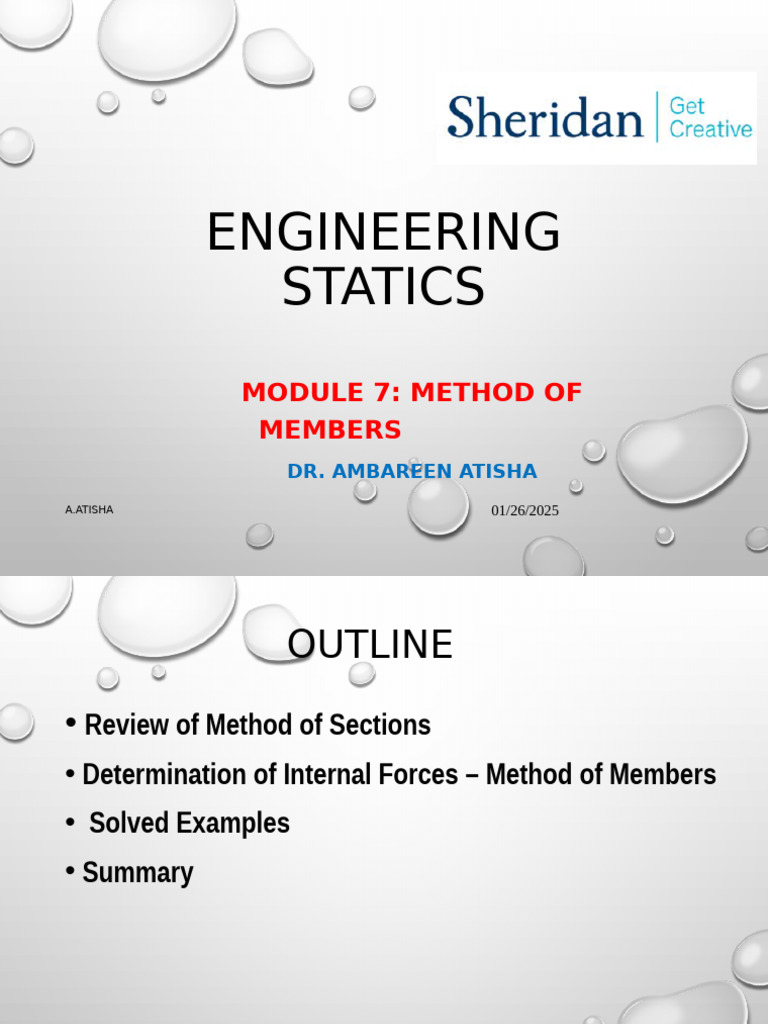 Method of Members in Truss Analysis | PDF | Truss | Force