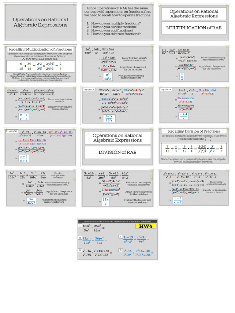 Rae Multiplying and Dividing | PDF