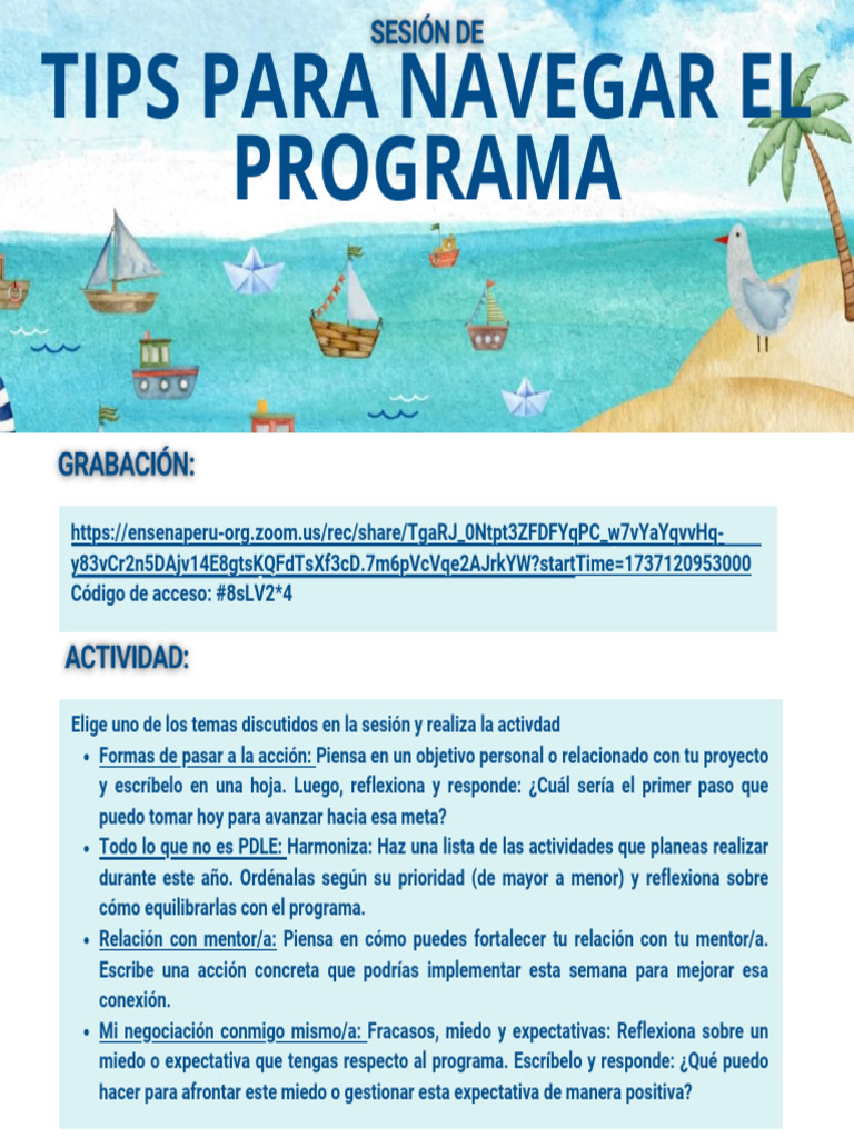 Tips para Navegar El Programa | PDF