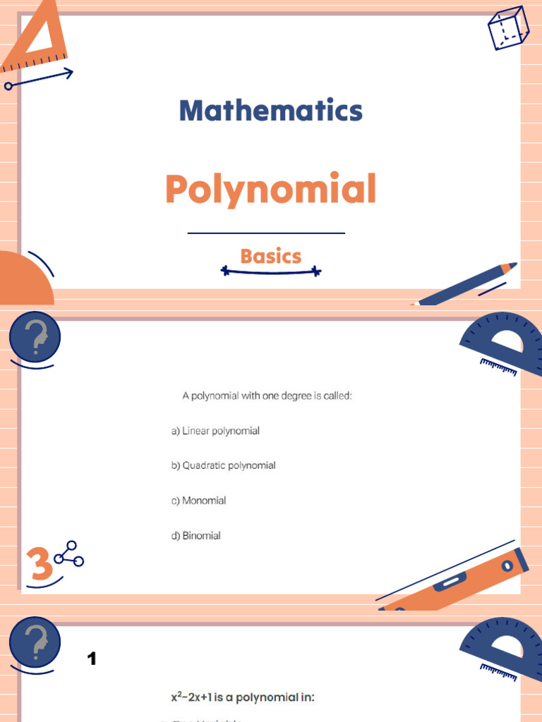 Polynomial (Basics) | PDF