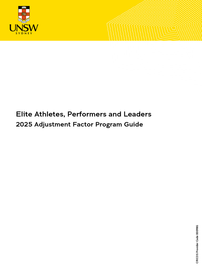2025 Elite Athletes Performers and Leaders Guide | PDF | University And ...