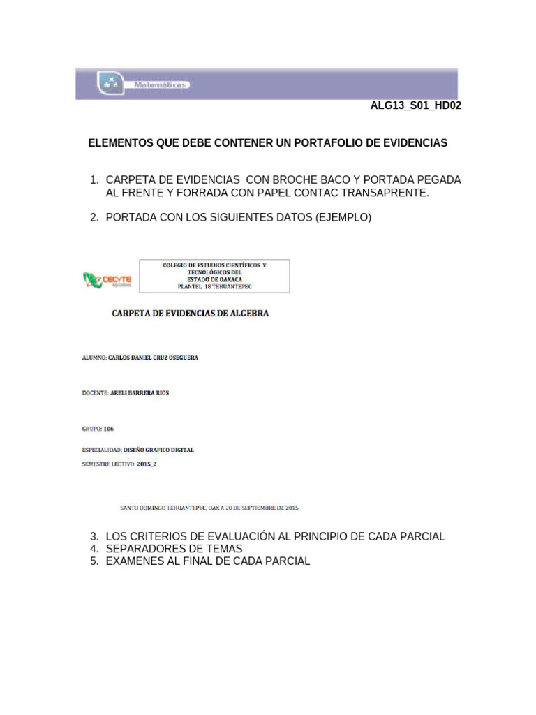 Alg13 S01 HD02 | PDF