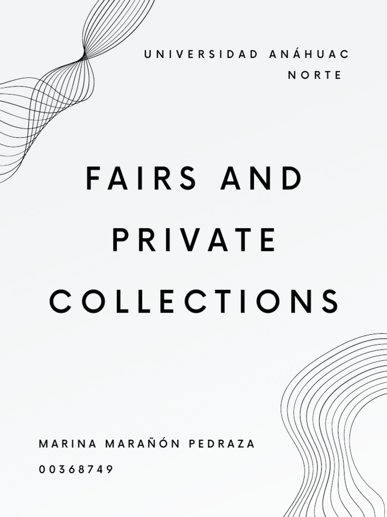 Fairs and Private Collections Marina Marañón Pedraza - 20250125 ...