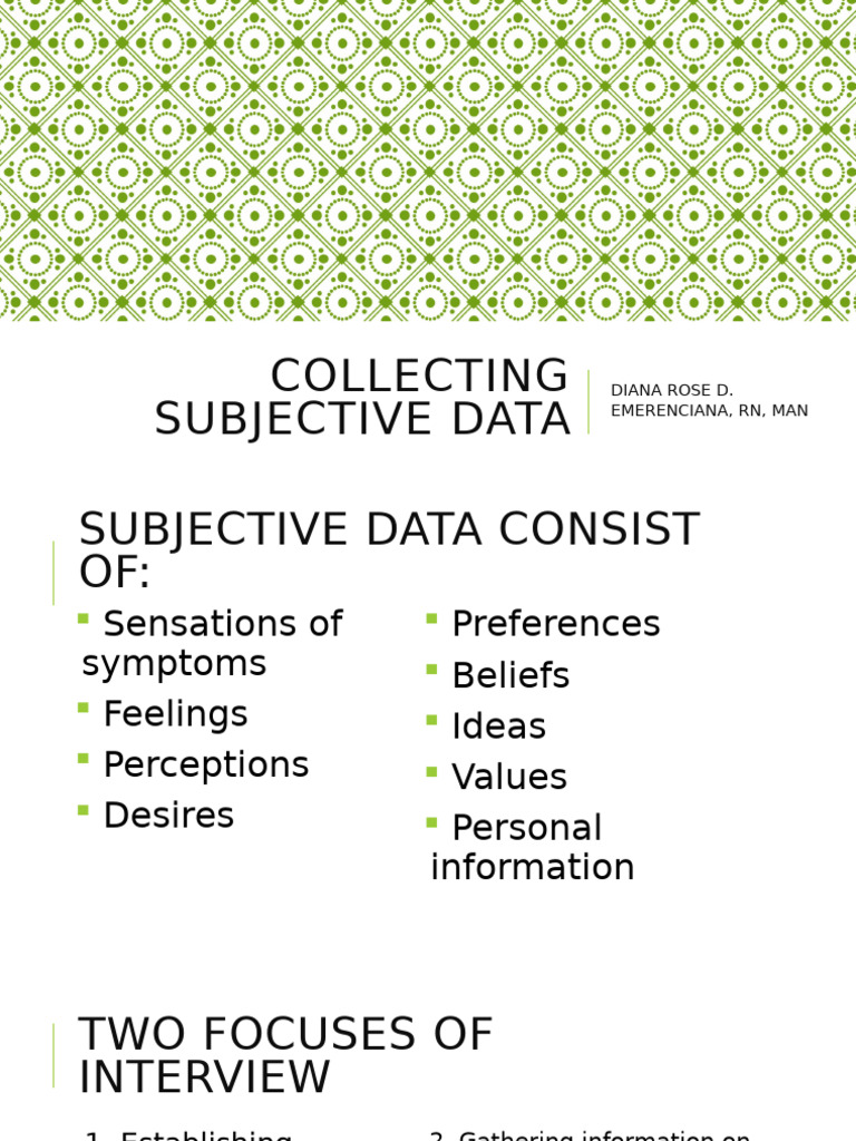 2 Collecting Subjective Data | PDF | Nonverbal Communication ...