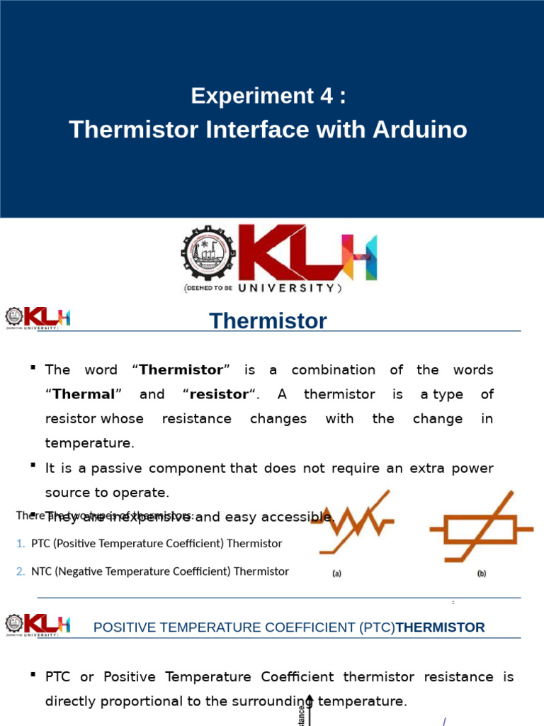 Experiment 4 Thermistor | PDF | Thermodynamics | Materials Science