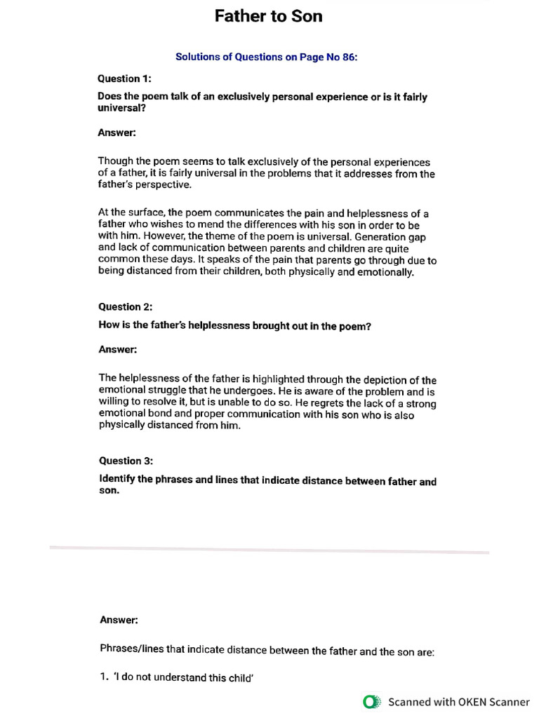 The Tale of Melon City & Father To Son | PDF