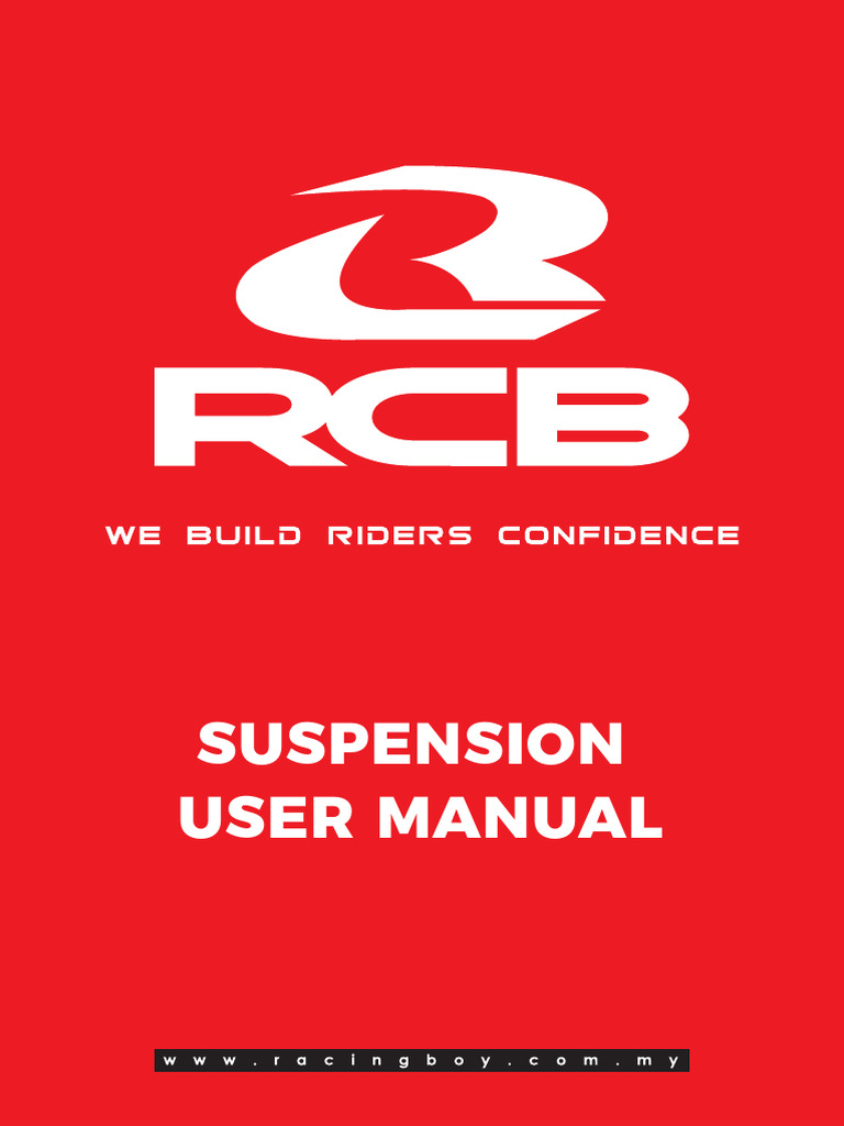 RCB-Suspension Manual FULL Ol-Single 2020 | PDF | Piston | Valve
