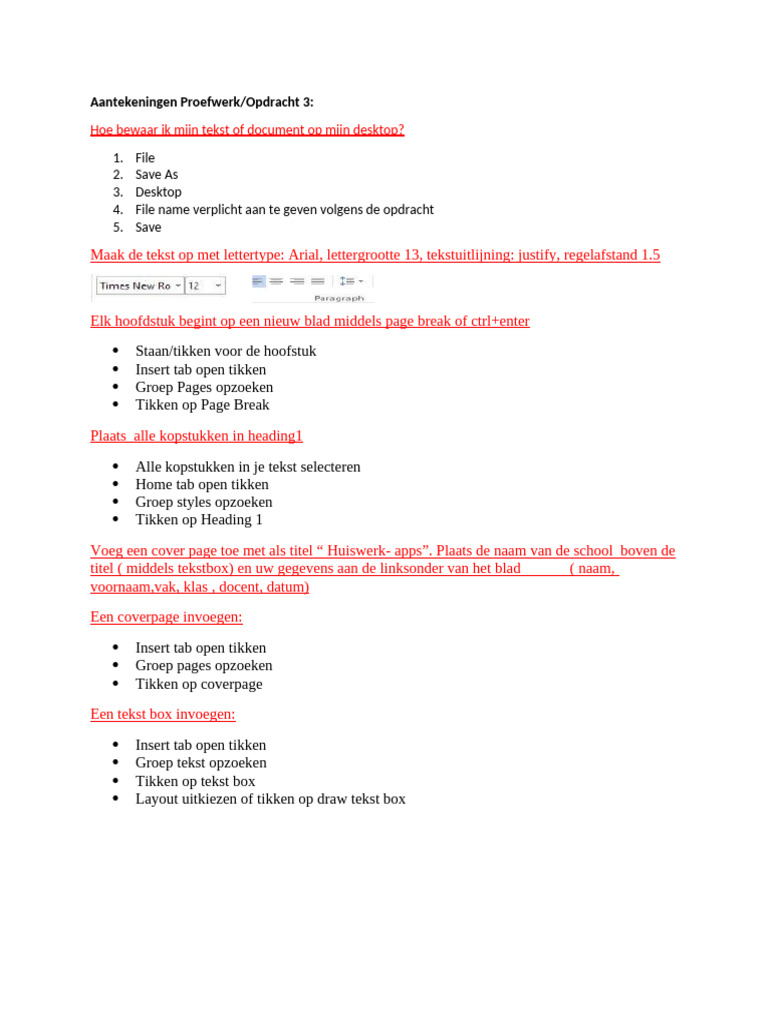 Aantekeningen Word 2025 SMO | PDF