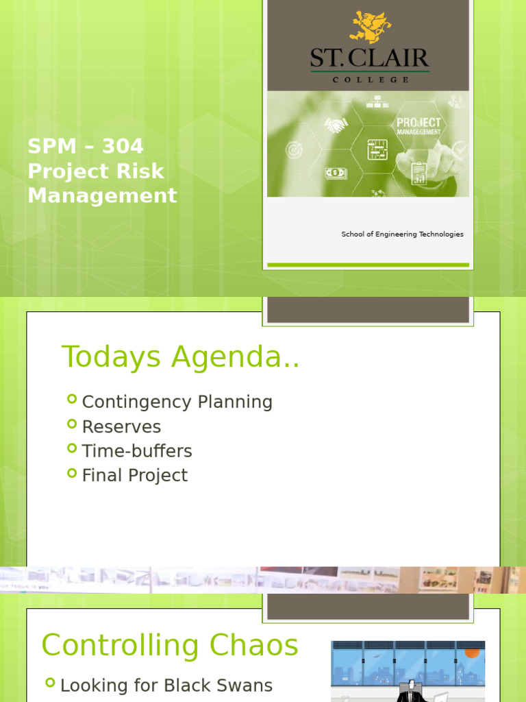 SPM 304 Week 10 and 11-Unit 2 | PDF | Risk | Risk Management