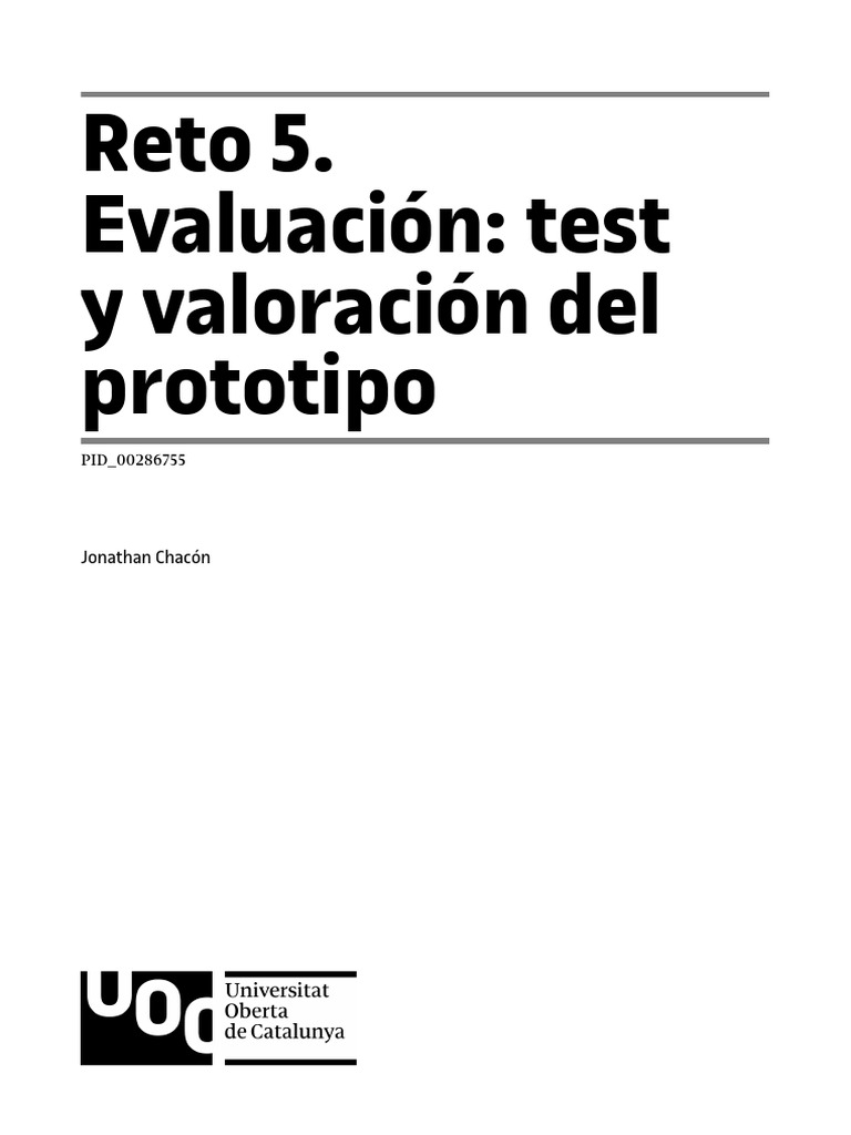 Ipo Reto5 | PDF | Usabilidad | Evaluación