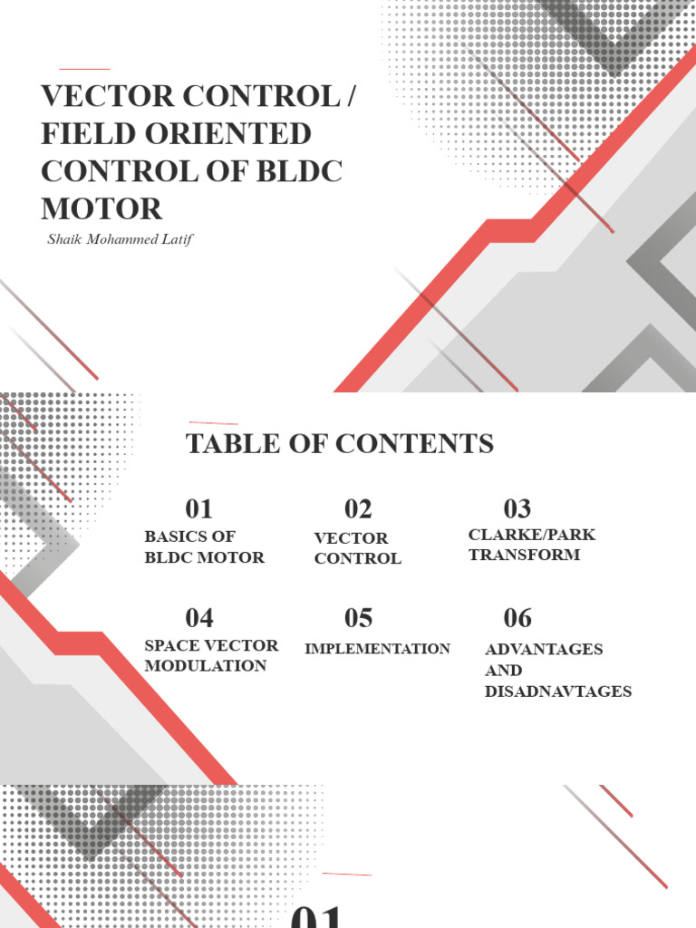 BLDC Motor Vector Control Techniques | PDF | Electric Motor ...