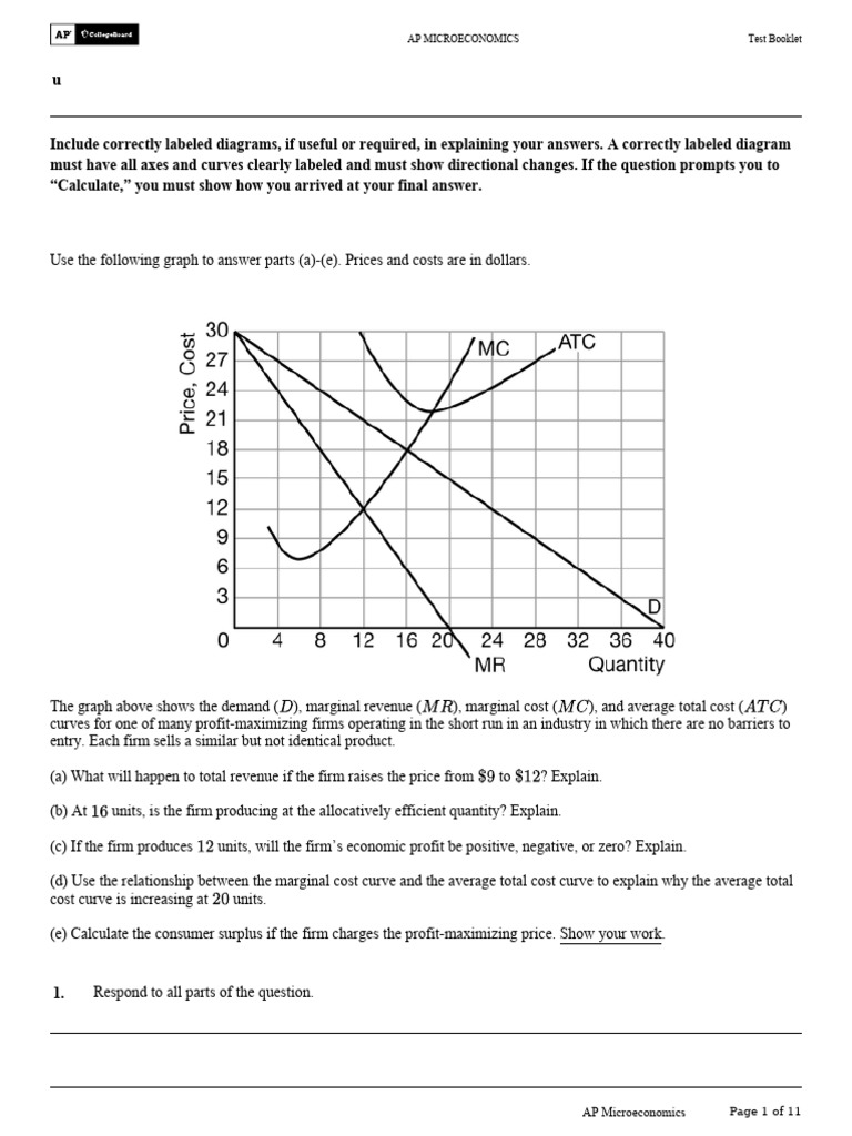 frq | PDF | Marginal Cost | Microeconomics