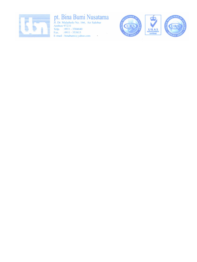 KOP Surat PT Bumi Nusantara | PDF