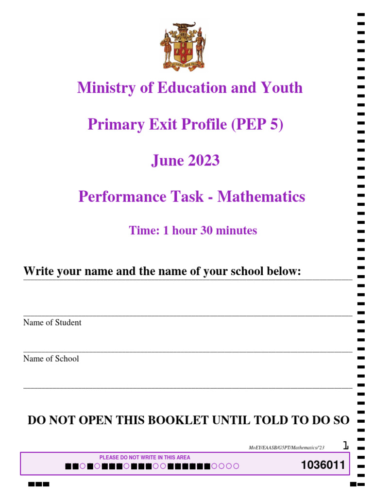 2023-PEP5-Mathematics-PT | PDF