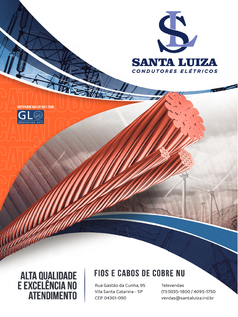 Catálogo - Cabos de Cobre Nú (Santa Luzia) | PDF | Cobre | Qualidade (negócios)