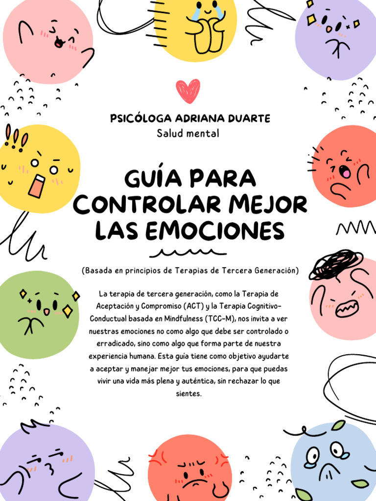 Maneja Tus Emociones con ACT y Mindfulness | PDF | Las emociones ...
