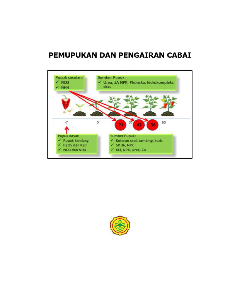 Bahan Ajar Pemupukan Dan Pengairan Cabai | PDF