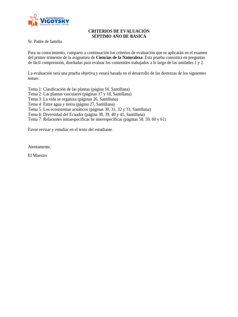 Criterios CCNN 7to (A) | PDF